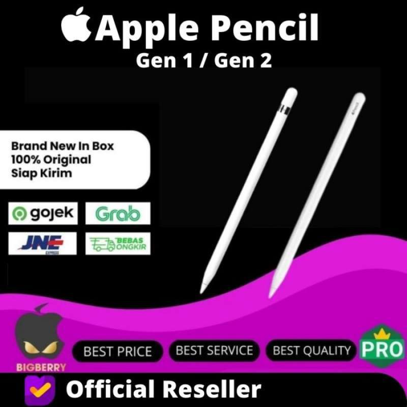 Jual Apple Pencil 1 & 2 for iPad 9 10 / Pro M1 3 4 5 / Air 5 2022 ...