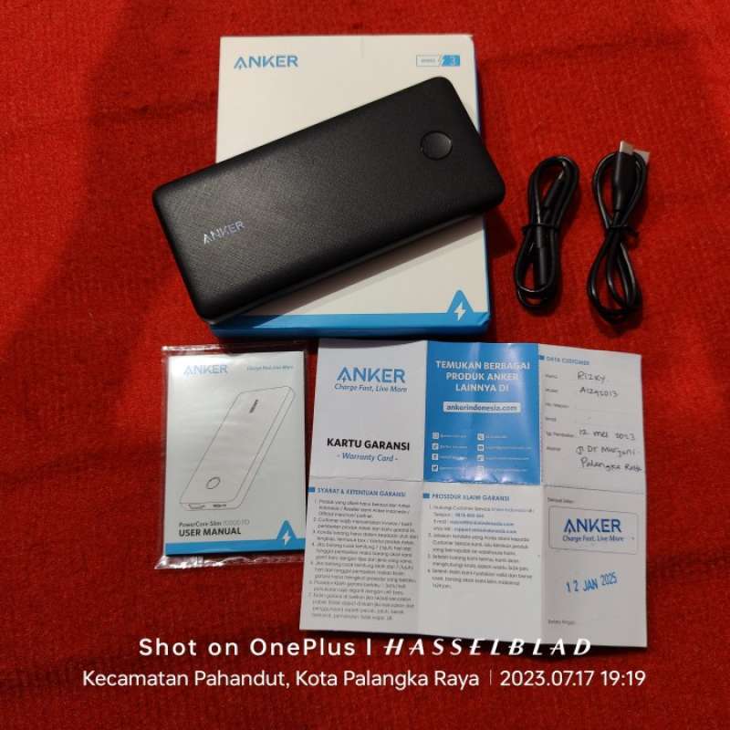 Jual Anker Powerbank Powercore Slim 10000mah Usb A 22 5w Usb C 20w Di