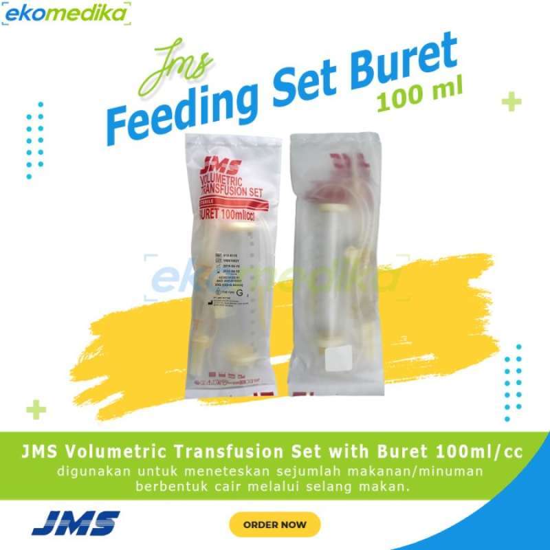 Jual Feeding Set Buret Jms Volumetric Transfusion Set With Buret 100ml ...