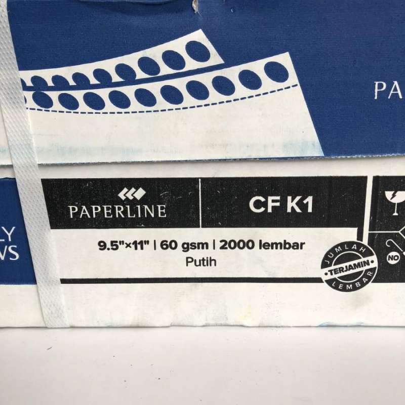 Jual Continuous Form 1 PLY kertas komputer Paperline K1 di Seller Toko ...
