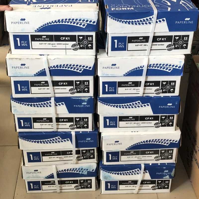 Jual Continuous Form 1 PLY kertas komputer Paperline K1 di Seller Toko ...