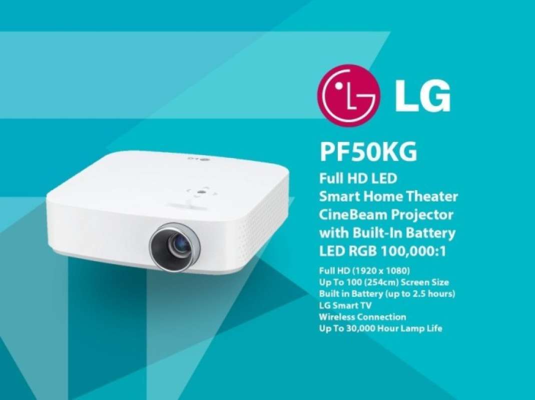 Promo Proyektor / Projector LG PF50KG CineBeam LED (600 lumens/HD/Type ...