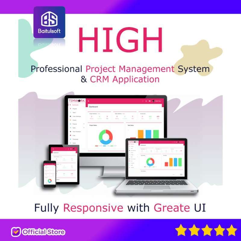 Promo SOURCE CODE APLIKASI HIGH - PROJECT MANAGEMENT SYSTEM BY BAITULSOFT Diskon 96% di Seller ...