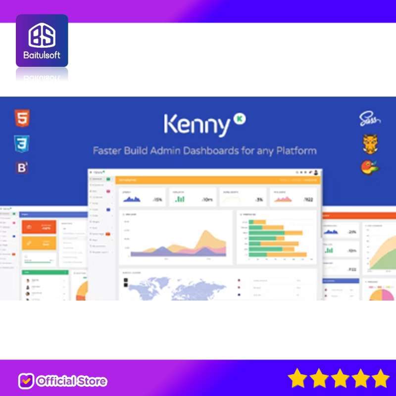 Promo KENNY – DASHBOARD / ADMIN SITE RESPONSIVE TEMPLATE BY BAITULSOFT Diskon 99% di Seller ...