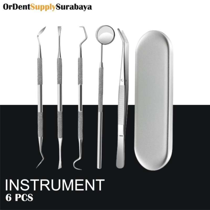 Promo Alat Gigi Instrumen Isi 6 Pcs Diskon 23% Di Seller Super Self ...