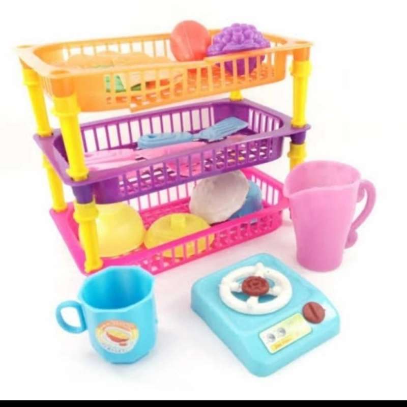 Jual Mainan Edukasi Kitchen Set 300 Alat Masak Masakan Rak Susun Murah Di Seller Grosir Hemat