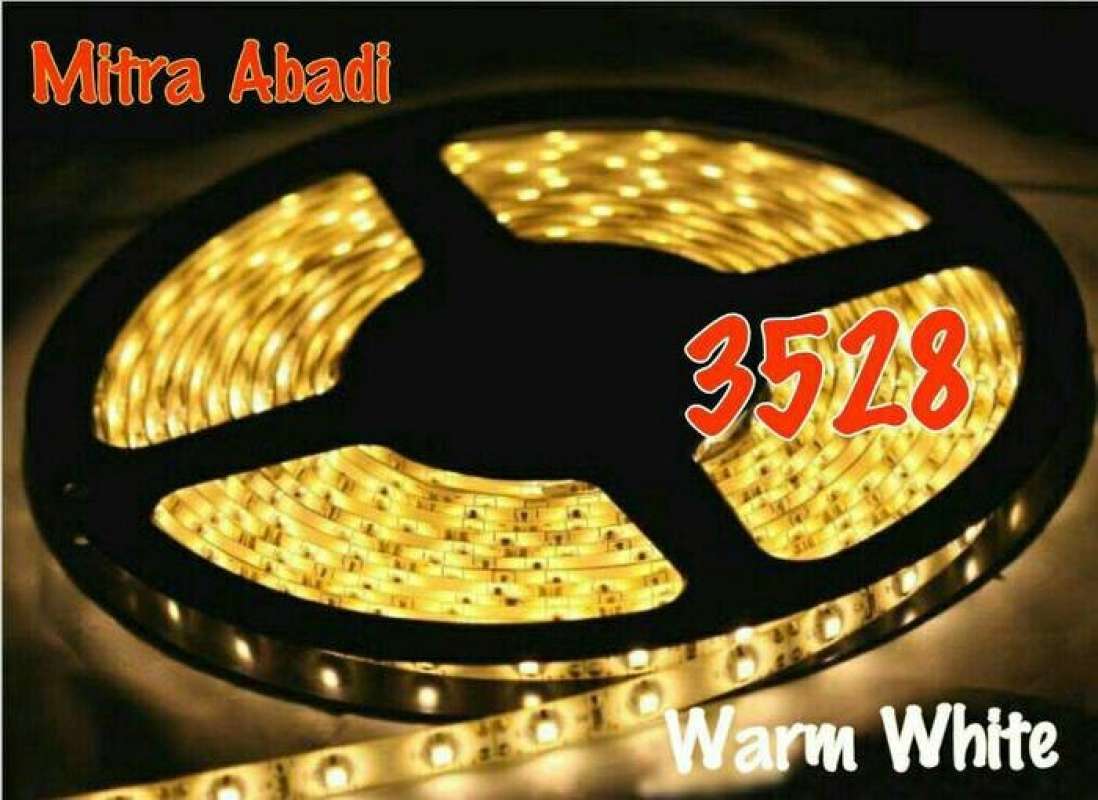 Promo LED Strip SMD 3528 Warm White DC 12V IP44 WATERPROOF Diskon 13% ...
