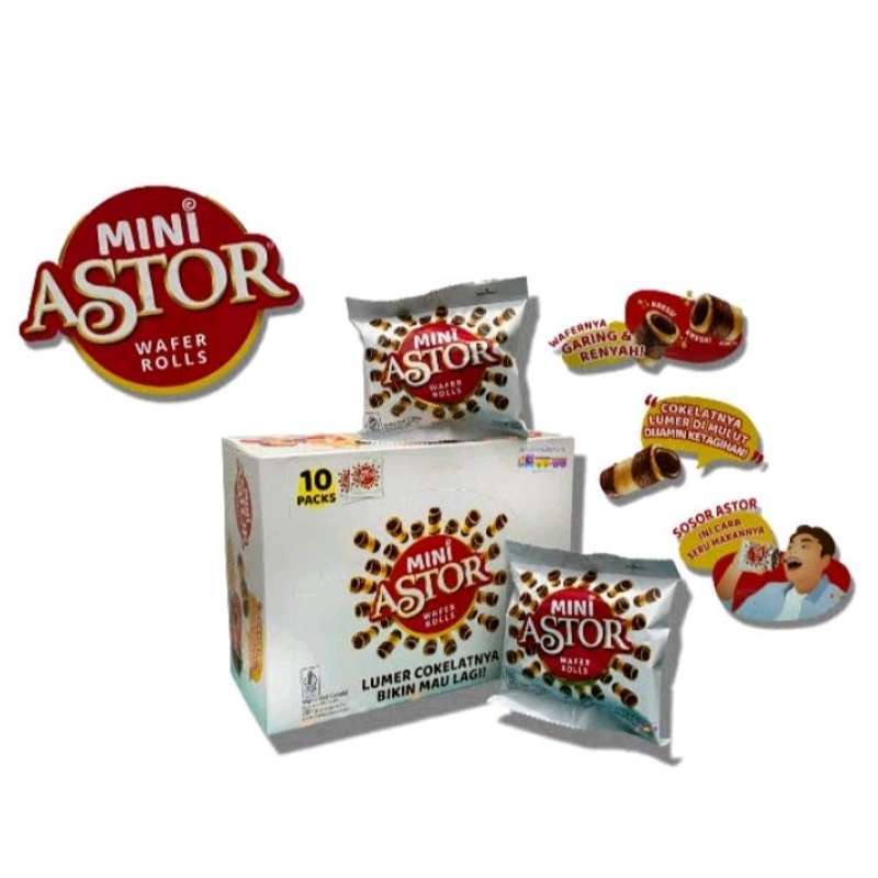 Promo MINI ASTOR Wafer Rolls (1 box/10 pcs) Diskon 10% di Seller Toko ...