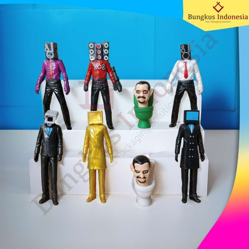 Jual Action Figure Set Skibidi Toilet Camera TV Man - Skibidi Isi 12 di ...