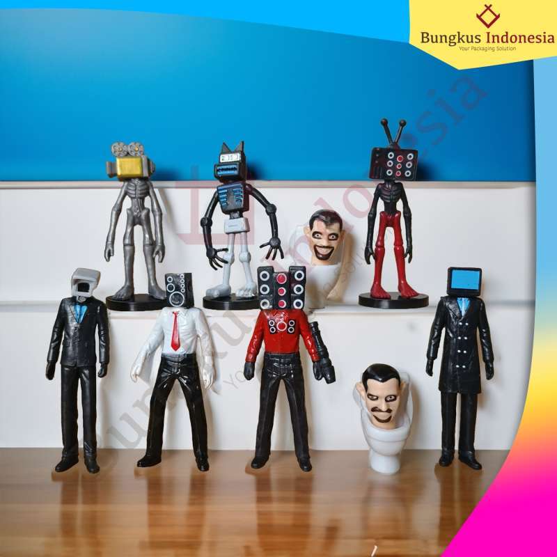 Jual Action Figure Set Skibidi Toilet Camera TV Man - Skibidi Isi 17 di ...