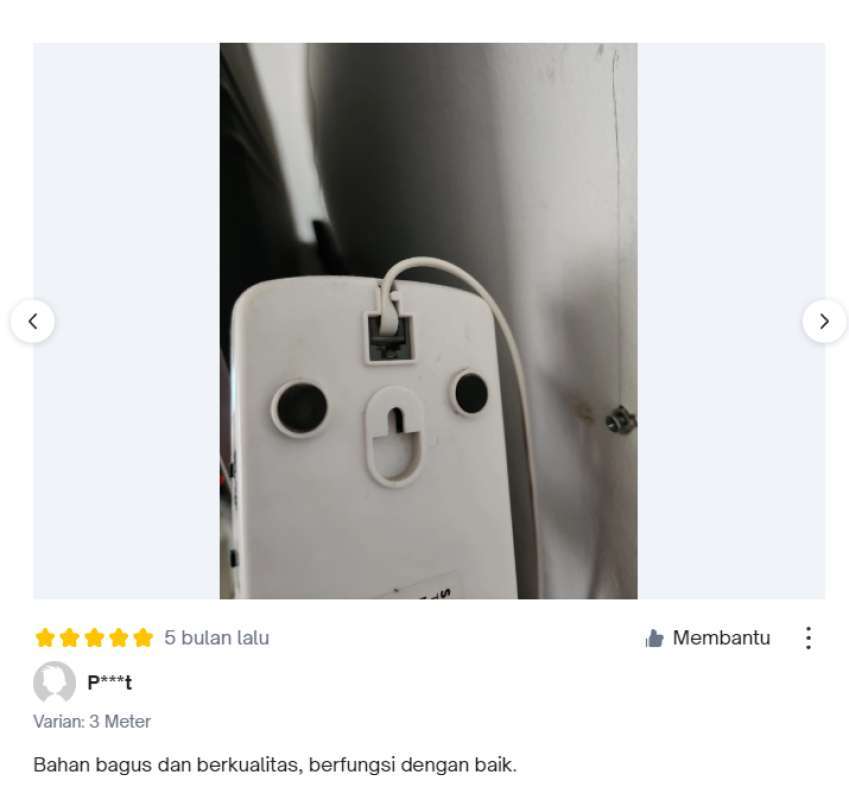 Jual Vention Kabel Line Telepon Rj11 Telp Telfon Telpon Fax - 2m Di ...