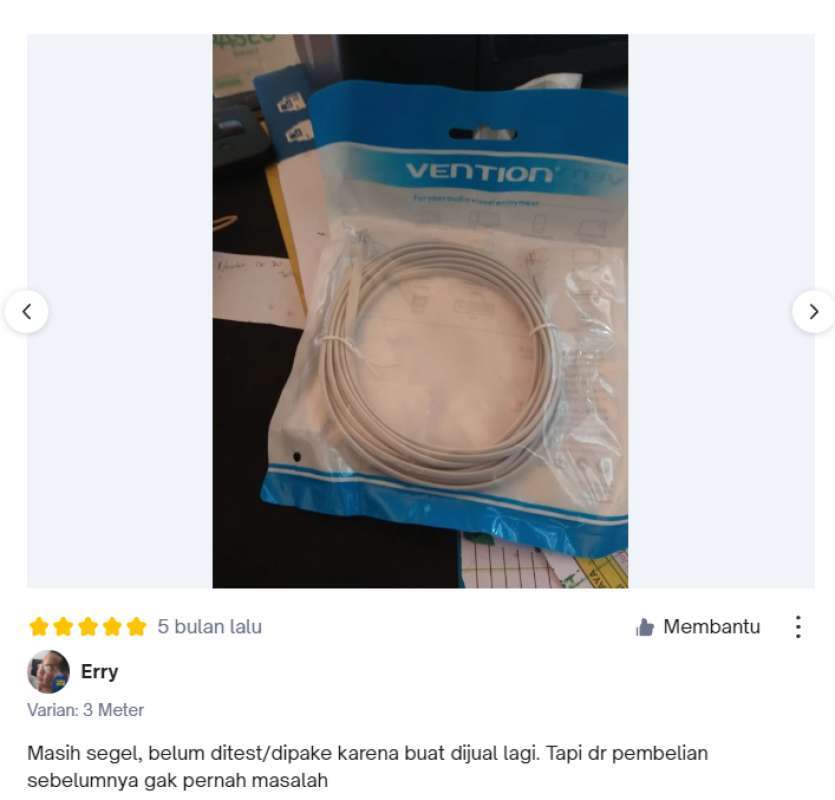 Jual Vention Kabel Line Telepon Rj11 Telp Telfon Telpon Fax - 2m Di ...