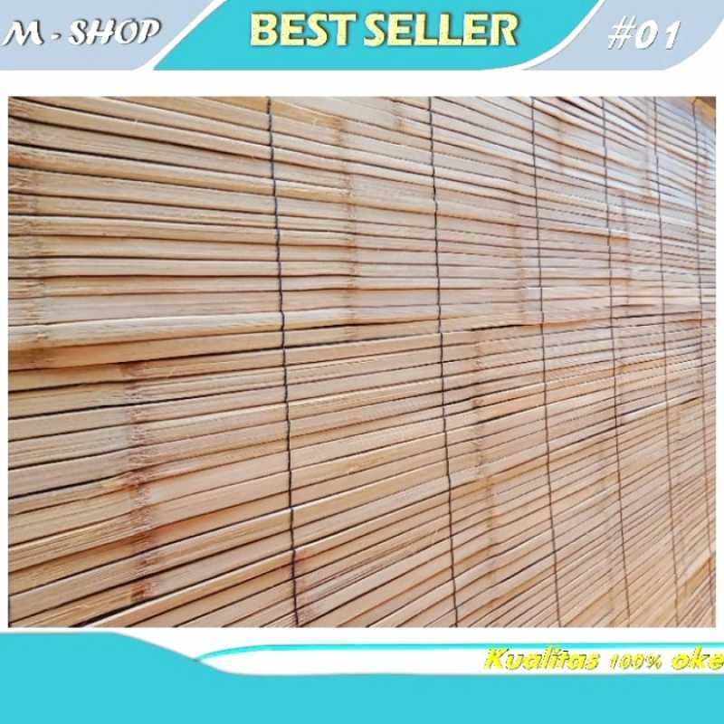 Promo krey bambu outdoor 200 x 150 tirai bambu bahan ati Diskon 23% di ...