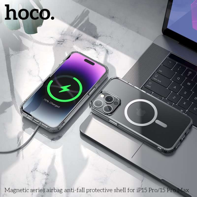 Promo Hoco MagSafe Clear Case Softcase iPhone 15 Plus iPhone 15 Pro Max ...