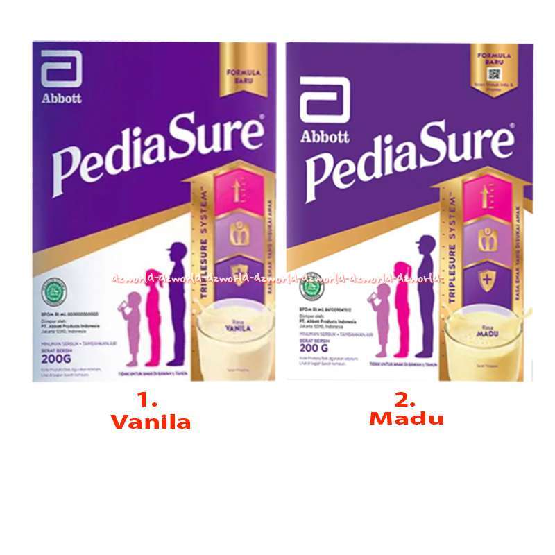Jual Pediasure Triplesure System 200gr Pedia Sure Rasa Vanila Madu Susu Formula Bubuk Untuk Anak ...