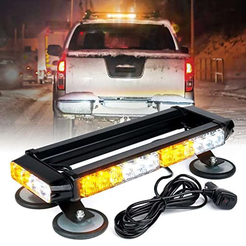 Promo Xprite White Amber LED Rooftop Emergency Strobe Light Bar, 21 ... Promo Xprite White Amber LED Rooftop Emergency Strobe Light Bar, 21 ...