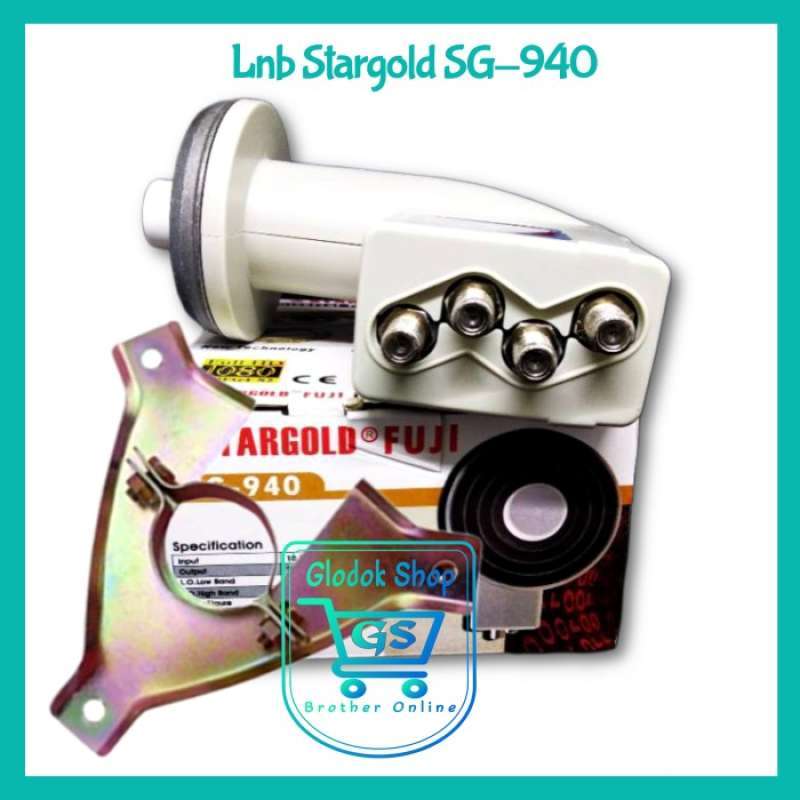 Jual Lnb Parabola Kuband 4 Output Prime Focus Quad Lnb Stargold Fuji Sg ...