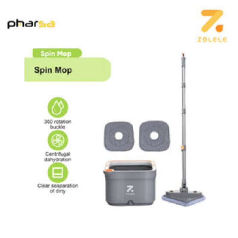 Jual Zolele M16 Alat Pel Yang Bisa Muter Self Wash Spin Mop Flat Mop ...