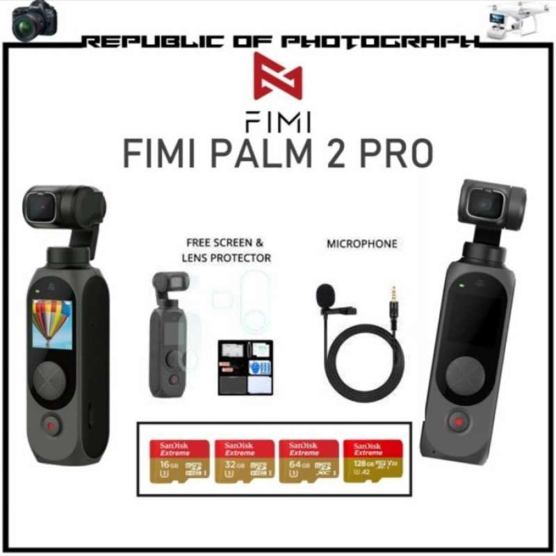 Jual Fimi Palm 2 Pro Gimbal Camera Stabilizer 4K / Fimi Palm 2 Pro 2022 di Seller Retail Indo ...