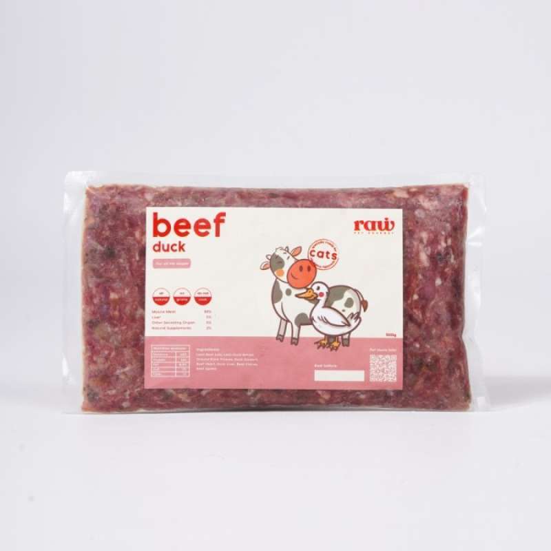Promo RAW Pet Gourmet BEEF DUCK CAT MIX / Makanan Kucing Segar 500g ...
