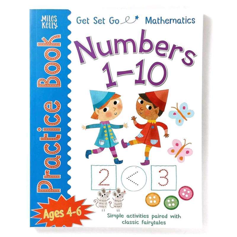 Promo Miles Kelly Get Set Go Mathematics Practice Book Numbers 1-10 ...