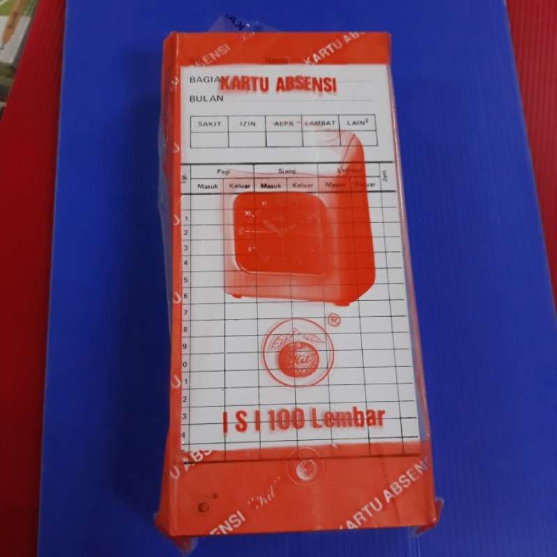 Jual Kartu absensi untuk mesin absen amano dan sejenisnya merk jeruk di ...