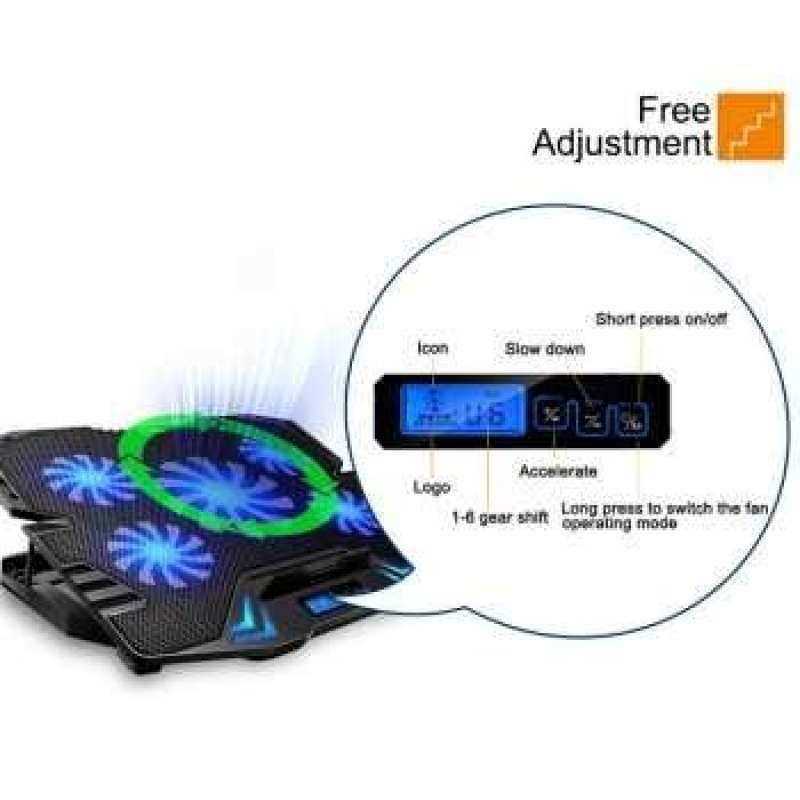 Jual Coretech Penta-fan Cooling Pad Kipas Fan Pendingin Laptop Portable ...