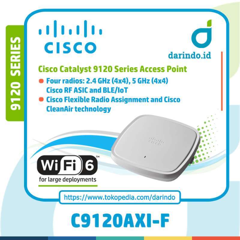 Jual Cisco Catalyst 9120 Series Access Point [c9120axi-f/c9120axi-ewc-f ...