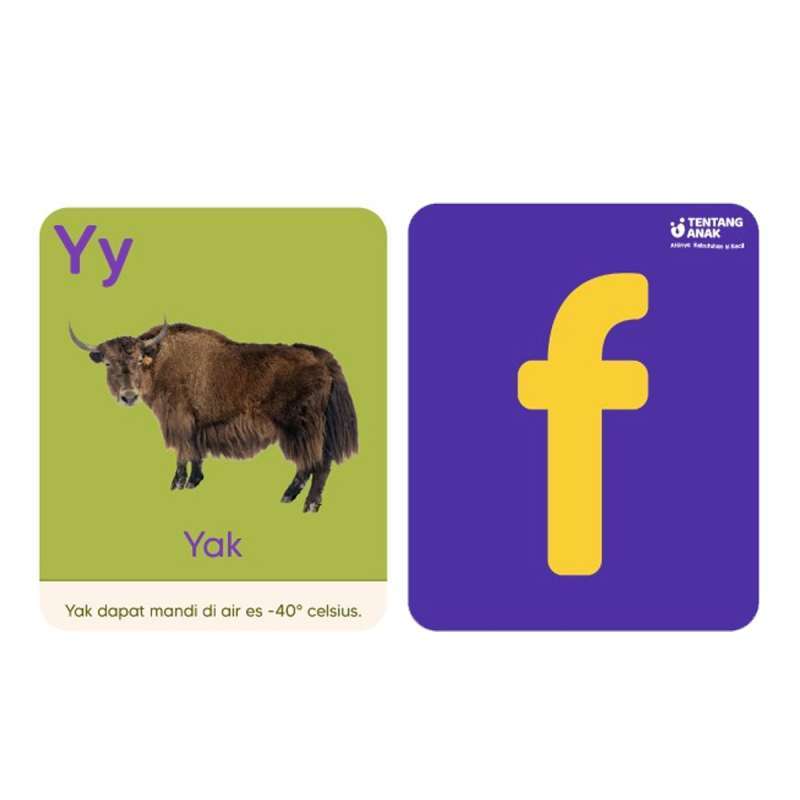 Jual Mainan Flash Card Anak - Tentang Anak Flashcard Huruf Dan Hewan Di ...