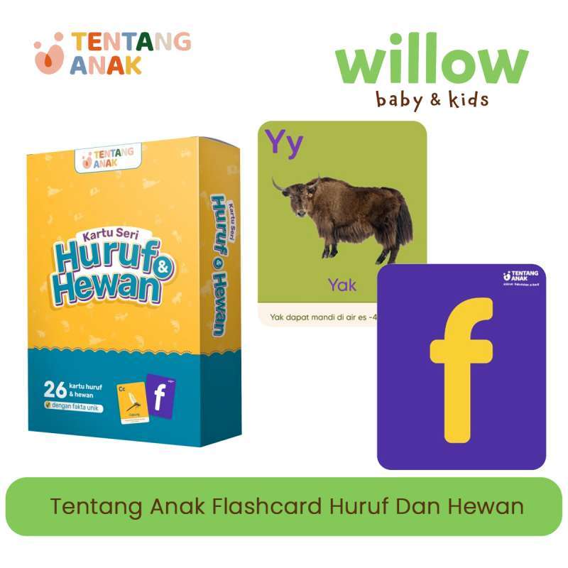 Jual Mainan Flash Card Anak - Tentang Anak Flashcard Huruf Dan Hewan Di ...