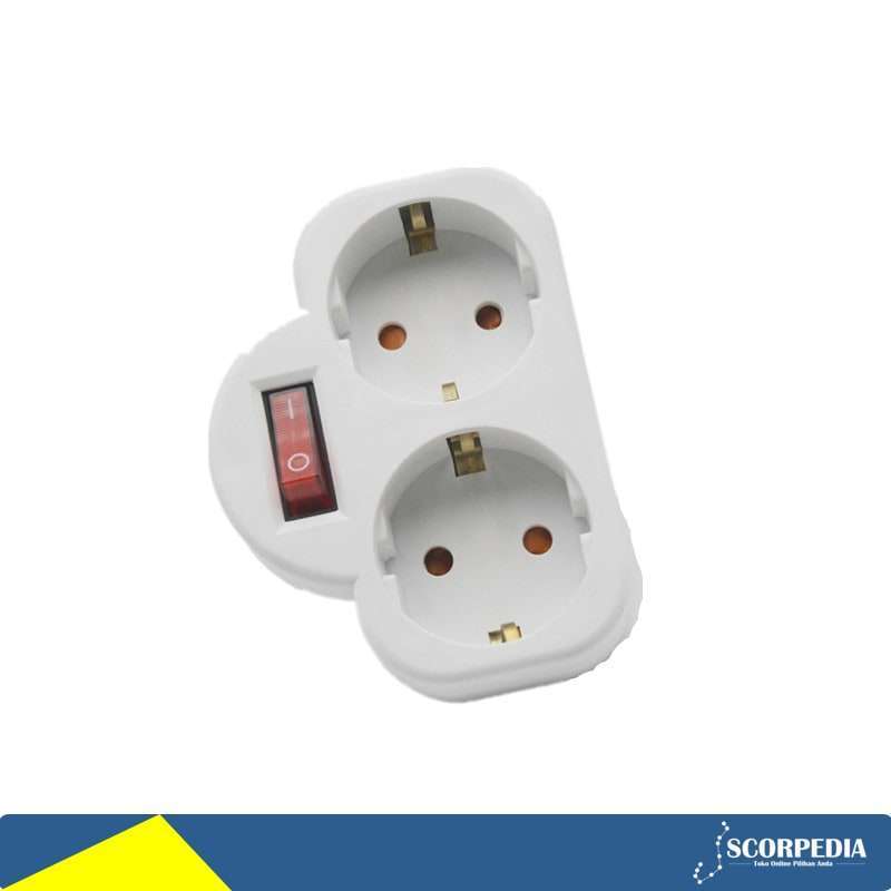 Jual Steker Stop Kontak Listrik 2 Lubang Socket 16a 250v Dengan Switch ...