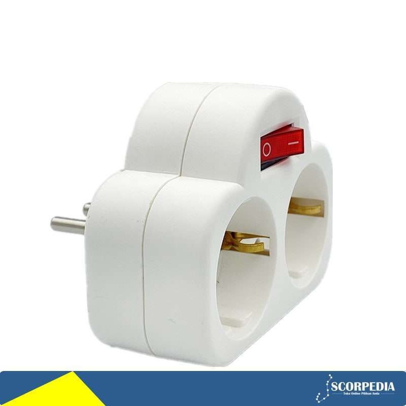 Jual Steker Stop Kontak Listrik 2 Lubang Socket 16a 250v Dengan Switch ...