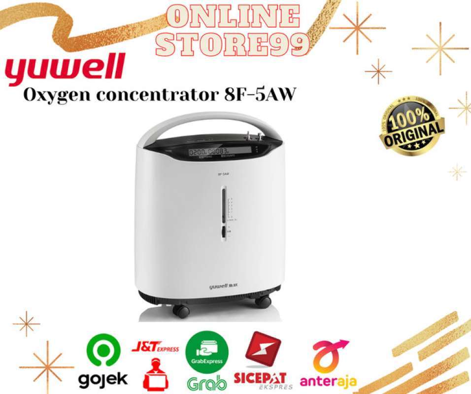 Promo Yuwell 8F-5AW 5L Oxygen Concentrator Portable Oxygen Generator ...