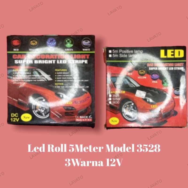 Promo Led Roll 5 Meter Model 3528 3 Warna 12V Diskon 23% di Seller ...