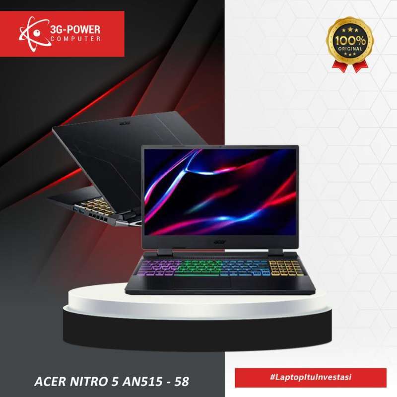 Promo Acer Nitro 5 AN515 58 RTX3060 i9 12900H 16GB 512GB SSD W11 OHS21 ...