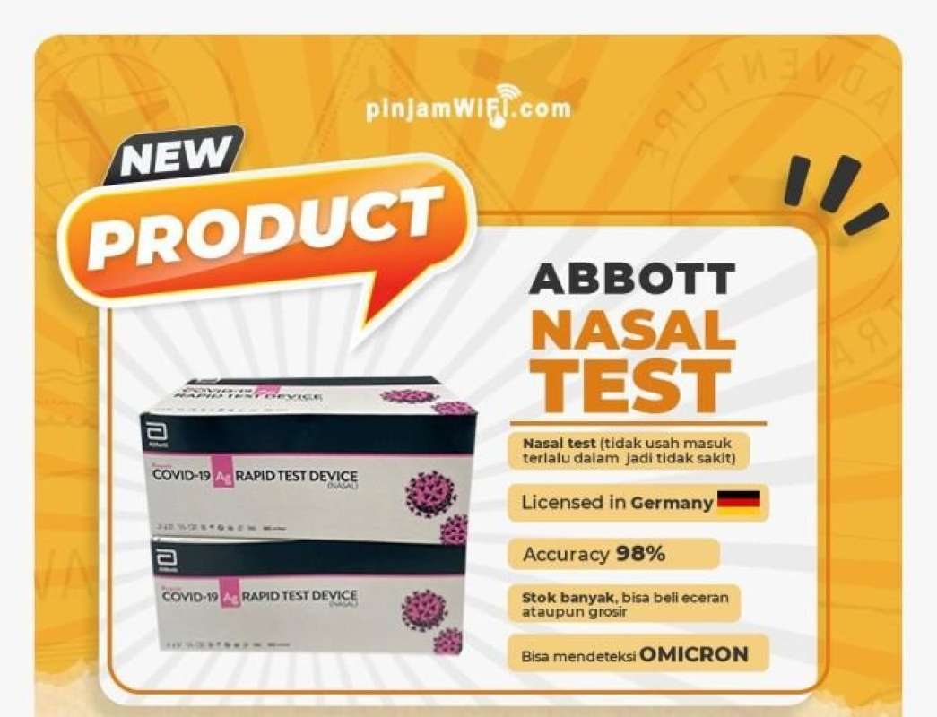 Promo Ready Stok Swab Test Abbott Bioquick Nasal Antigen Resmi Kemenkes ...
