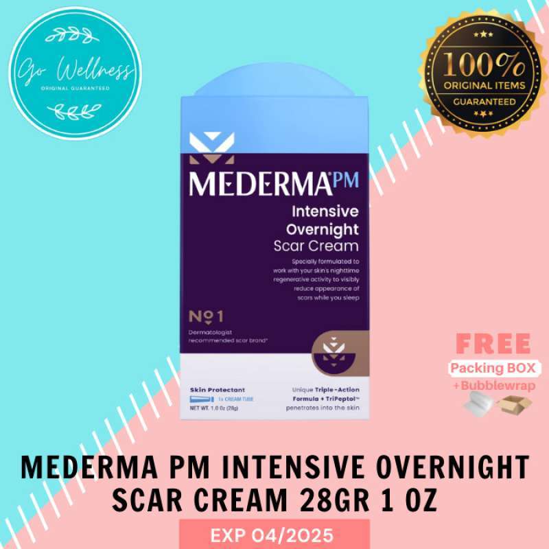 Promo Mederma PM Intensive Overnight Scar Cream 28gr 1 oz Diskon 33% di ...