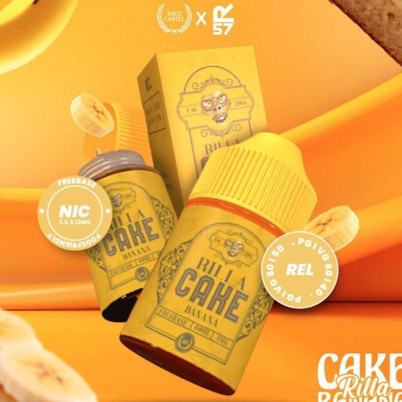 Jual Cakerilla V3 Banana Cheese Cake 60ml Liquid Vape Rilla Cake Creamy ...