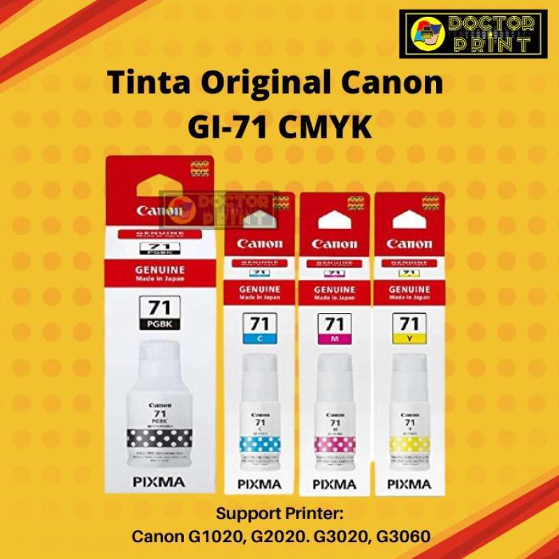 Jual Tinta Canon GI-71 Original CMYK di Seller Doctorprint surabaya ...