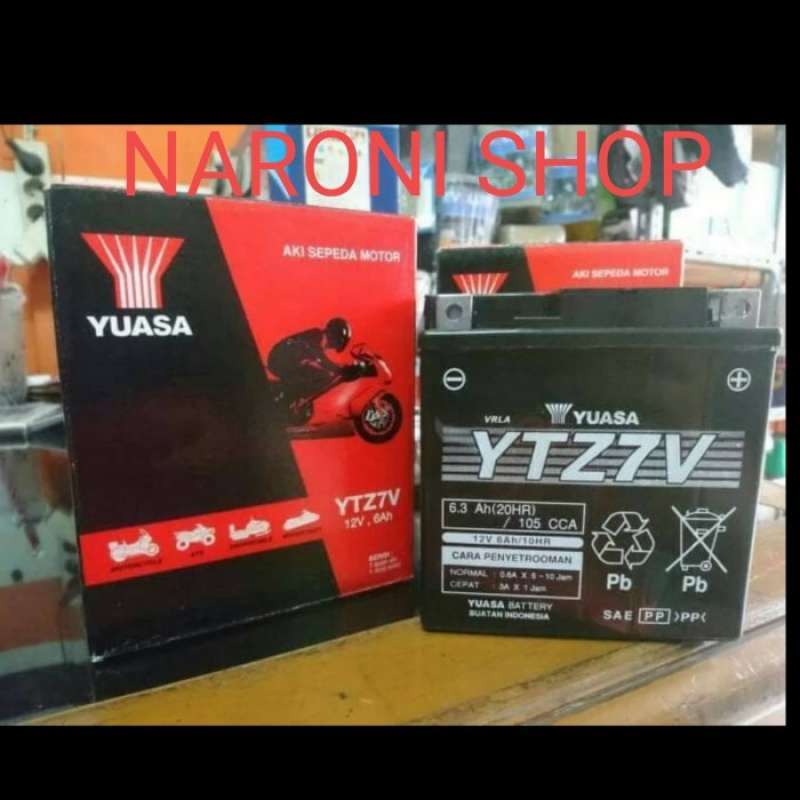 Jual Aki Motor Yamaha Aerox 155 Ytz7v Yuasa Accu Kering Mf Gtz7v Di Seller Rakki Store - Meruya ...