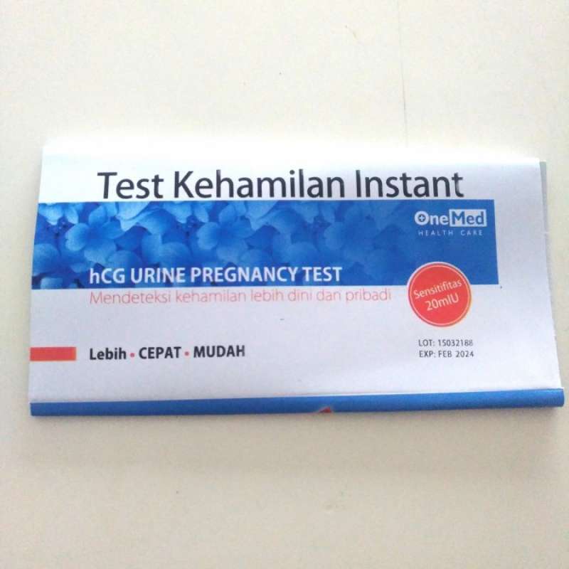 Jual alat tes test pack hamil kehamilan murah hcg onemed isi 1 pcs di ...