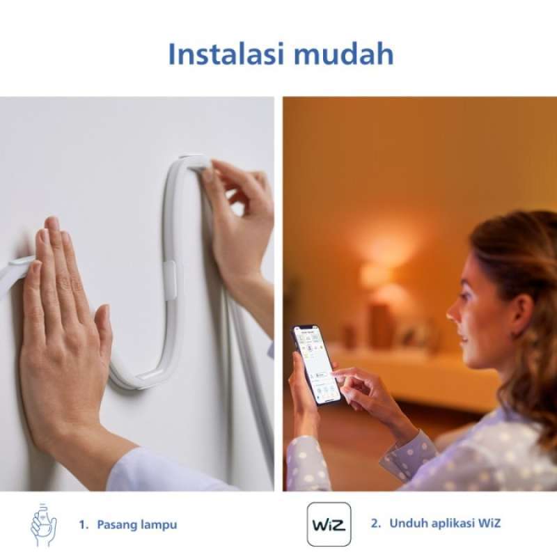 Promo Philips Lampu Wifi Neon Flex Strip 3m Tunable Color Diskon 23% Di ...