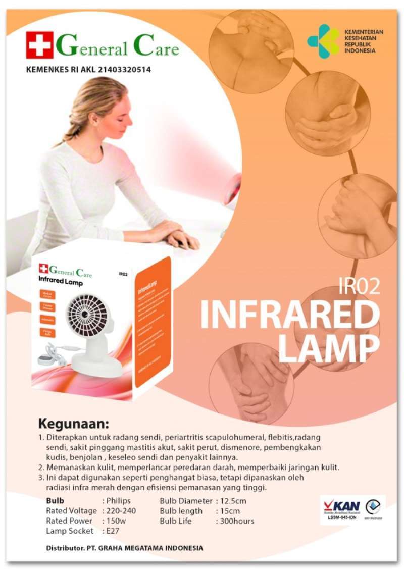 Promo Lampu Terapi Infrared General Care Ir02 Dilengkapi Dengan Timer ...