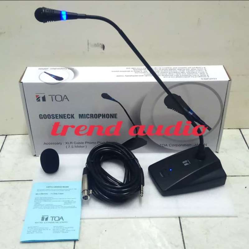 Jual Mic Meja Tekan Toa Zm 380 As + Kabel Xlr 7.5 Meter Di Seller ...