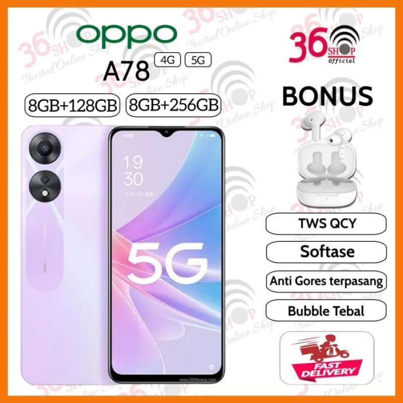 Promo Oppo A78 5G 8GB+128GB Garansi Resmi Oppo 1 Tahun Diskon 33% di Seller Farwa store - Tugu ...
