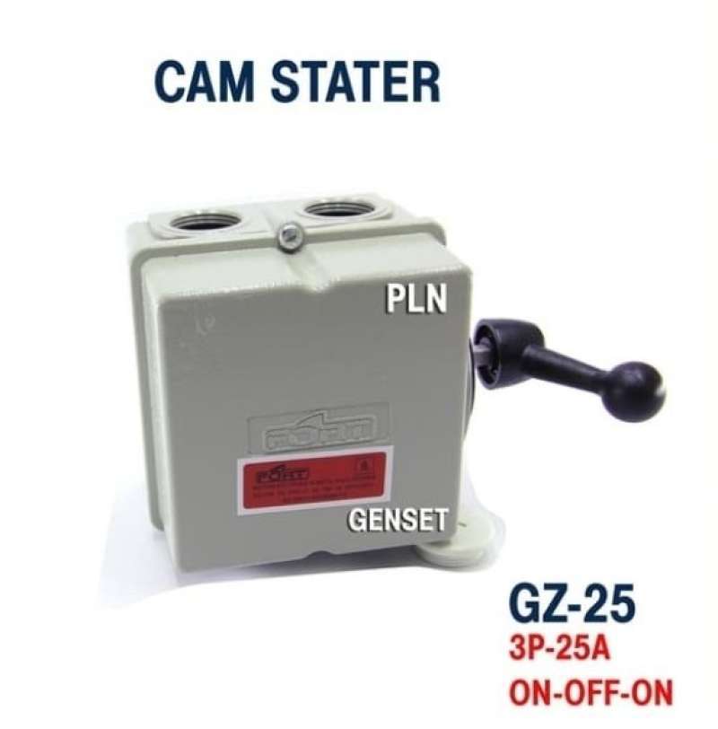 Promo Cos Cam Switch Gz-25 25a Cam Stater Pln Genset On-off-on Fort ...