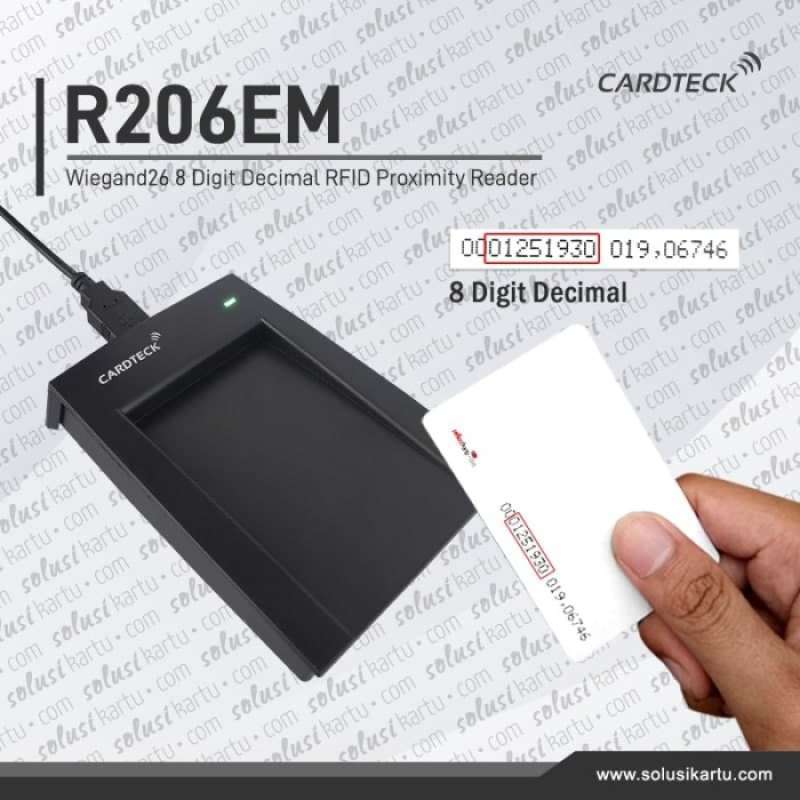 Promo RFID READER USB PEMBACA 8 DIGIT DECIMAL KARTU PROXIMITY 125K ...