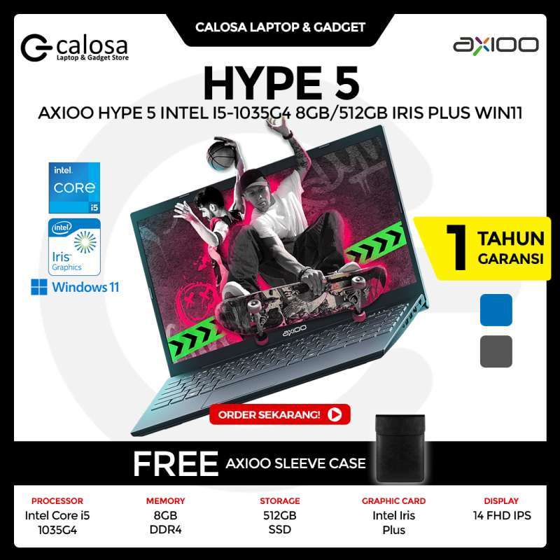 Jual LAPTOP AXIOO HYPE 5 INTEL I5 1035G4 RAM 8GB SSD 512GB IRIS PLUS ...