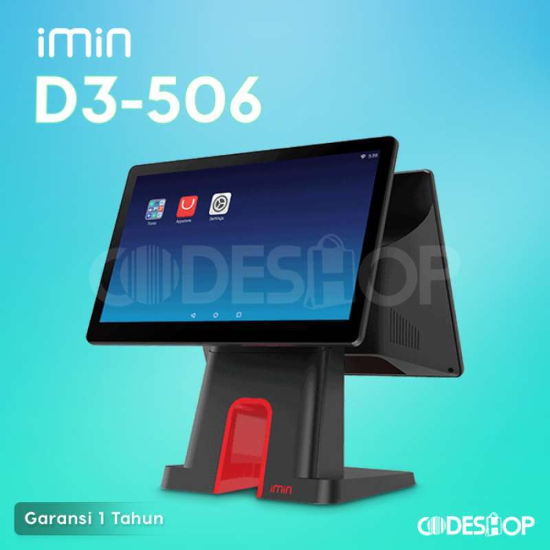 Promo Mesin Kasir Pos Touchscreen Imin D3-506 Android Os Dual Display ...