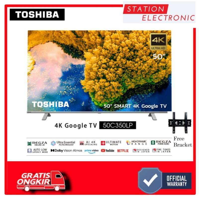 Promo Toshiba 50c350lp 4k Uhd Hdr Smart Google Tv 50 Inch 50c350 Diskon ...